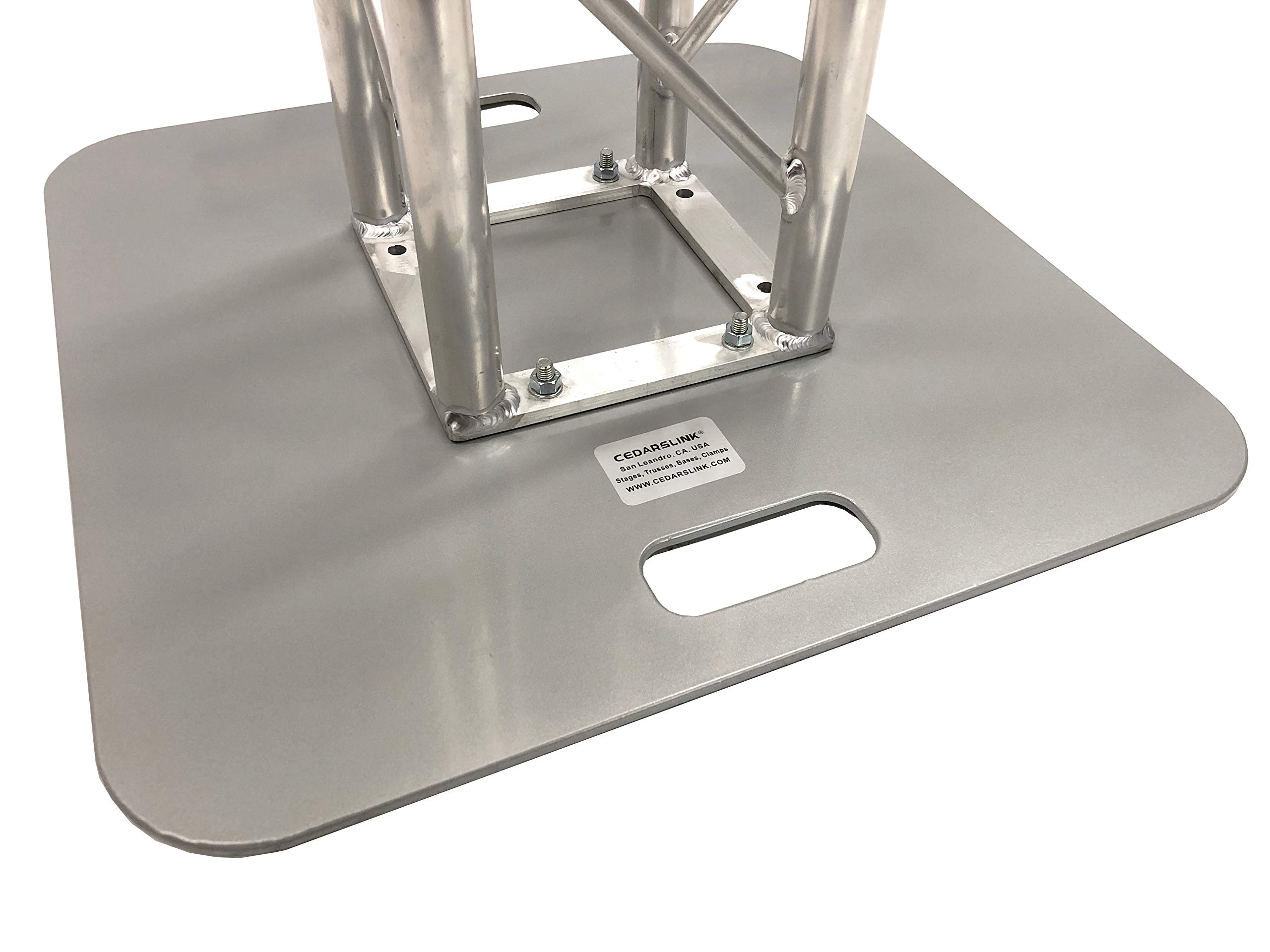 2 DJ Lighting 4.92 ft (1.5 Meter) Bolted Aluminum 8"x8" Truss Light Weight Dual Totem System. 100% Aluminum Bolt Style Trussing! 22 LB. Total Weight!