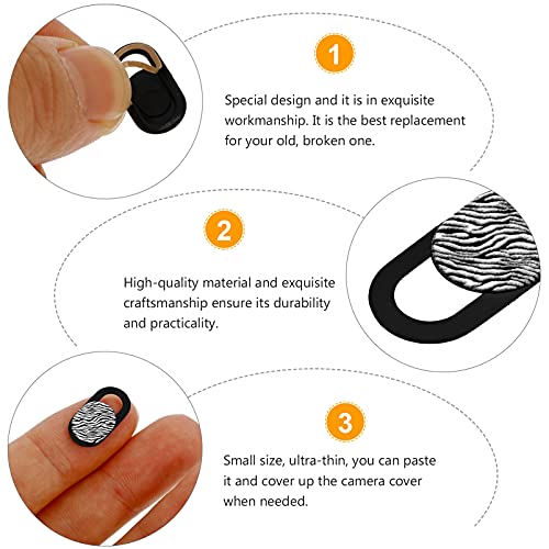 OSALADI Computer Camera Computer Camera Computer Stickers 3pcs Webcam Cover Slide Laptop Camera Cover Slide Blocker for Computer Tablets Black Slides Computer Stickers Computer Stickers