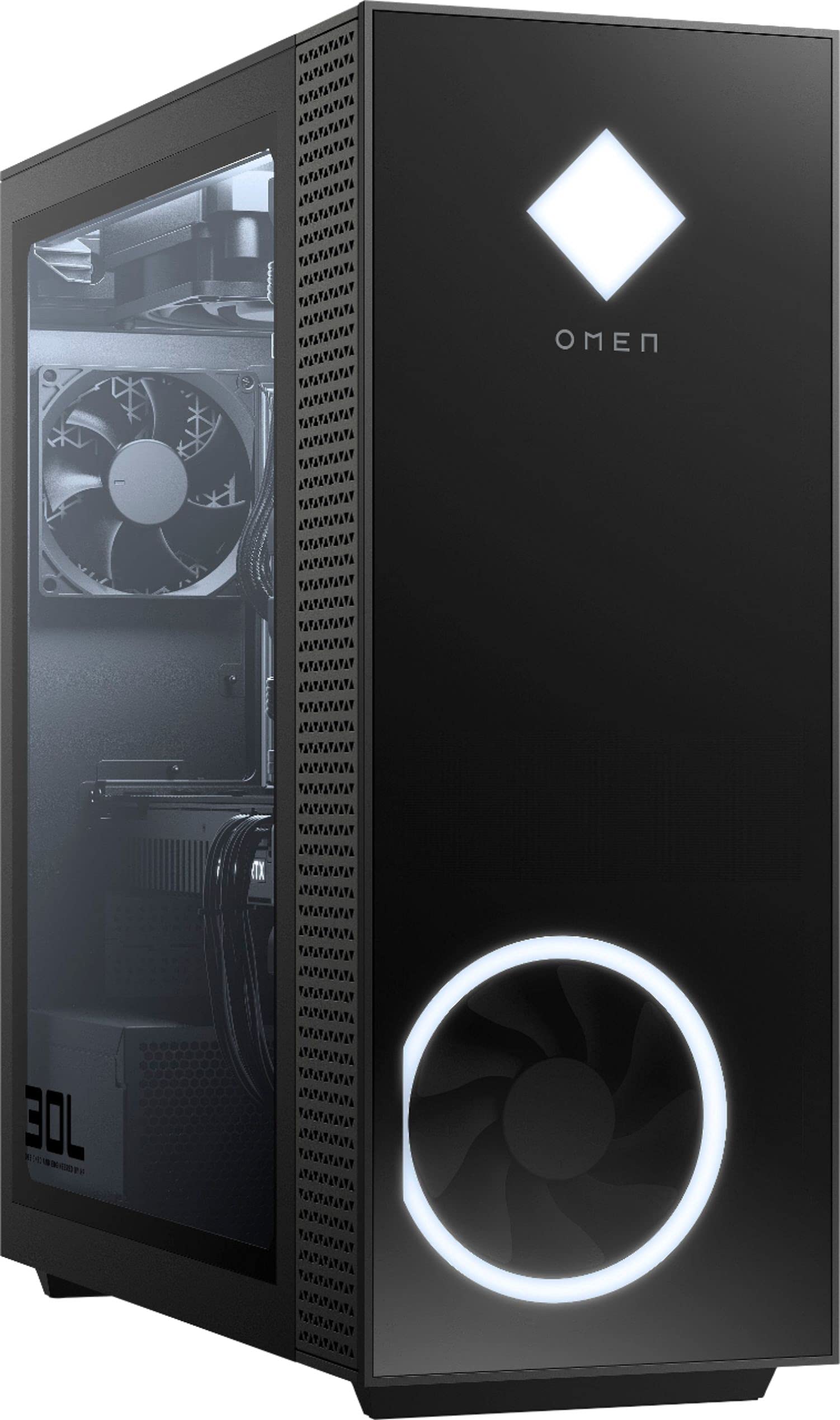 2021 Newest HP OMEN 30L Gaming Desktop PC, AMD 8-Core Ryzen 7 5800X(Up to 4.7GHz), GeForce RTX 3060 12GB, HyperX 16 GB RAM, 1TB SSD, Windows 10, 750W PSU, Liquid Cooling, RGB Light+AllyFlex MP