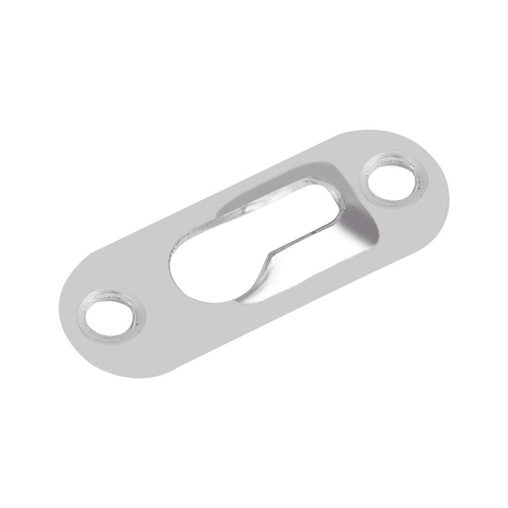 40 Pcs Durable 1.5mm Thick Tone Metal Keyhole Hanger Fasteners Unique Protruding Design for Picture Frames Hang Wall Indoor Silver