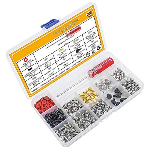 300Pcs Personal for Computer Screw Standoffs Set Assortment Kit with A Screwdriver for Hard Drive for Computer Case Motherboard Fan - (Size: M3/ As Shown) SCRW-046113