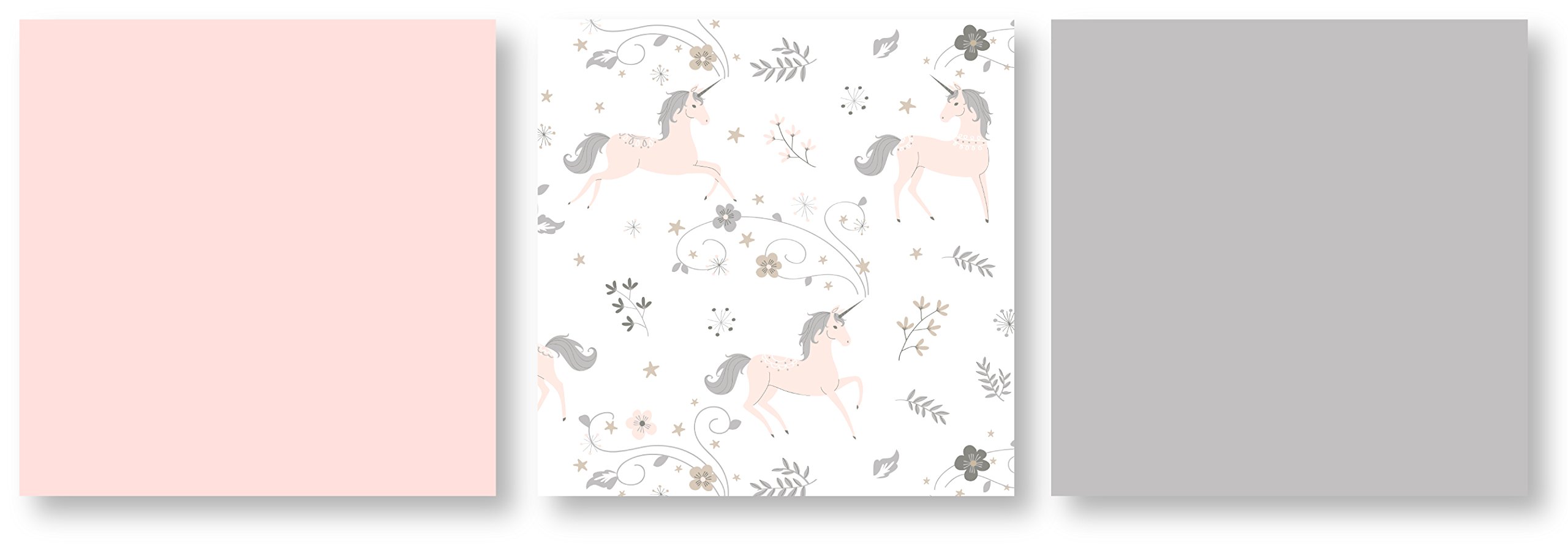 11 pc. Pink, Grey and Gold Unicorn Baby Girl Crib Bedding Set by Sweet Jojo Designs
