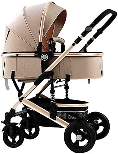 Chilechuan High View Light Weight Strollers for Toddler, Upgraded Infant Carriage Prams and Strollers for Babys Boys and Girls Travel System Pram with Stroller Rain Cover and Strollers Fan