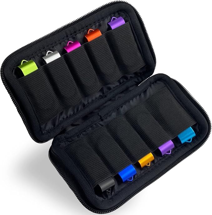 4GB USB Flash Drives 10 Pack and USB Case of 10 Slots Bundle USB Holders to Organize 10 Thumb Drives 4 GB