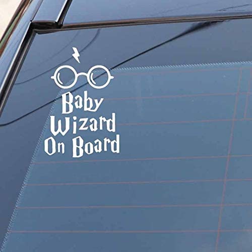 11.2X16.5CM Baby Wizard On Board Body Window Car Sticker Funny Vinyl Decal Accessories