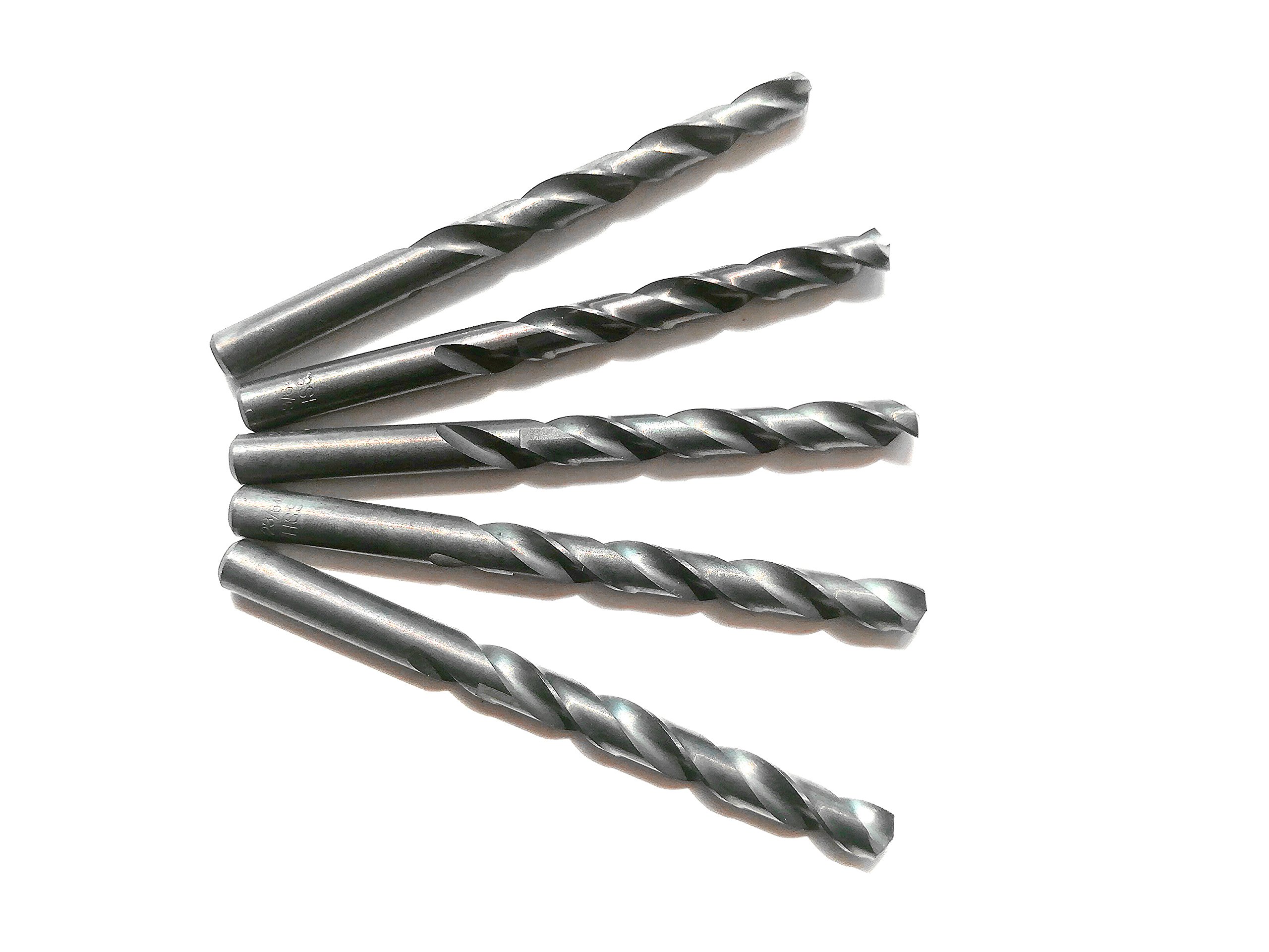 5PCS 1/2" Black Oxide Twist Drill Bits