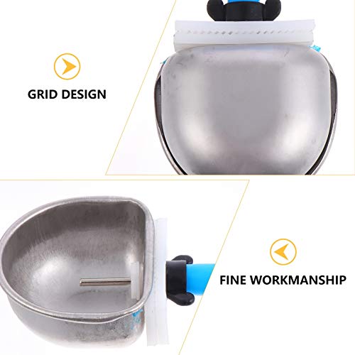 balacoo 5pcs Food and Water Bowl for Rabbit Cage Dispenser Waterer for Small Pet Bunny Ferret Hamster Guinea Pig Chinchilla