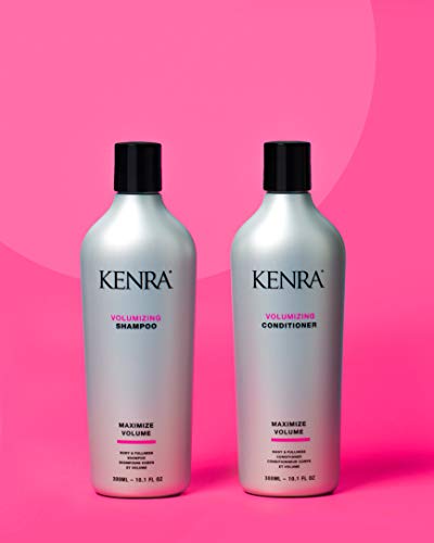Kenra Volumizing Shampoo/Conditioner | Maximize Volume | Creates Body, Bounce & Fullness | Increases Volume By 30% | Extends Lift From Stylers By Up To 155% | Fine To Medium Hair | 10.1 fl. Oz (Set)