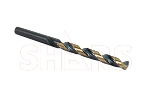 Shars 1/16-1/2", A-Z, #1-#60 HSS Heavy Duty Drill Grade Black & Gold Finish Jobber Drill 135° Point Angle 115 pcs Set 404-2929 L