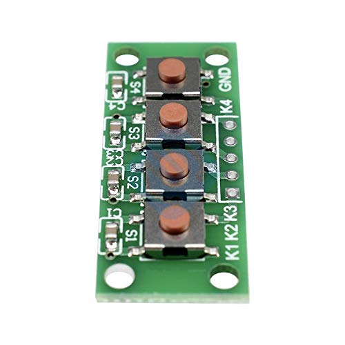 5Pin 1x4 4 Keys Button Keypad Keyboard Breadboard Module for Arduino DIY KIT Universal for Curriculum Graduation and Experiment