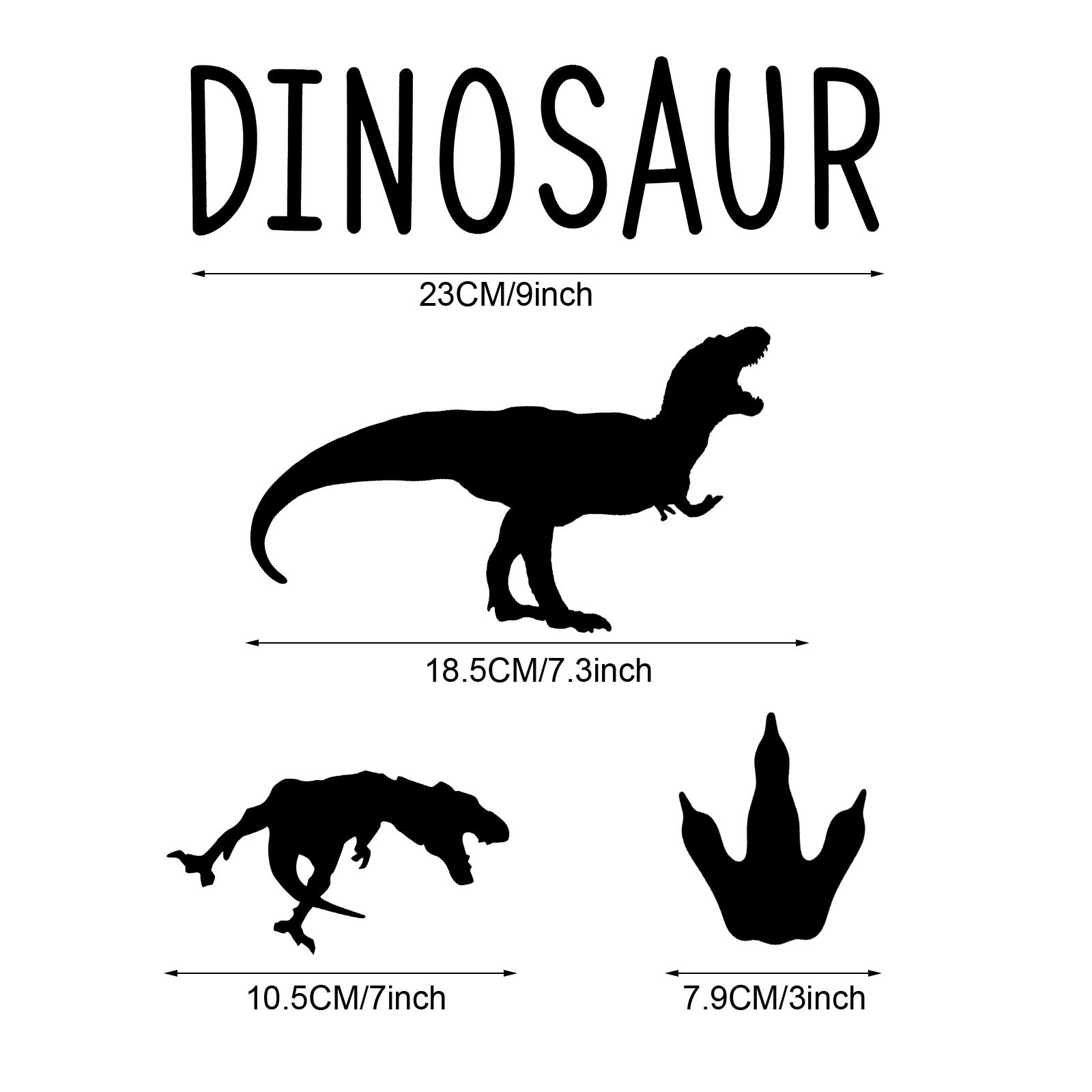 38 Pieces Dinosaur Wall Decals Dinosaur Wall Stickers to Go to Sleep I Count Dinosaurs Not Sheep Dinosaur Decorations for Boys Room (Classic Style)
