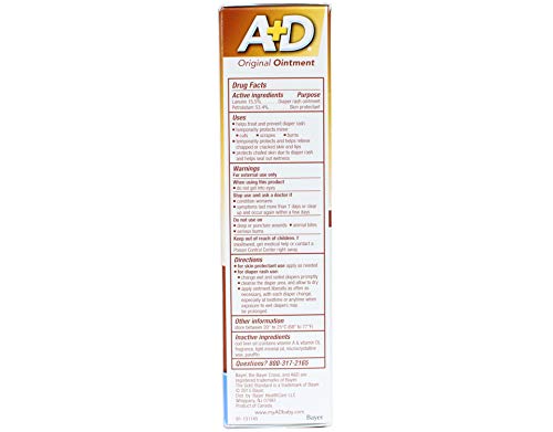 A & D Diaper Rash Ointment 4 oz. (Pack of 2)