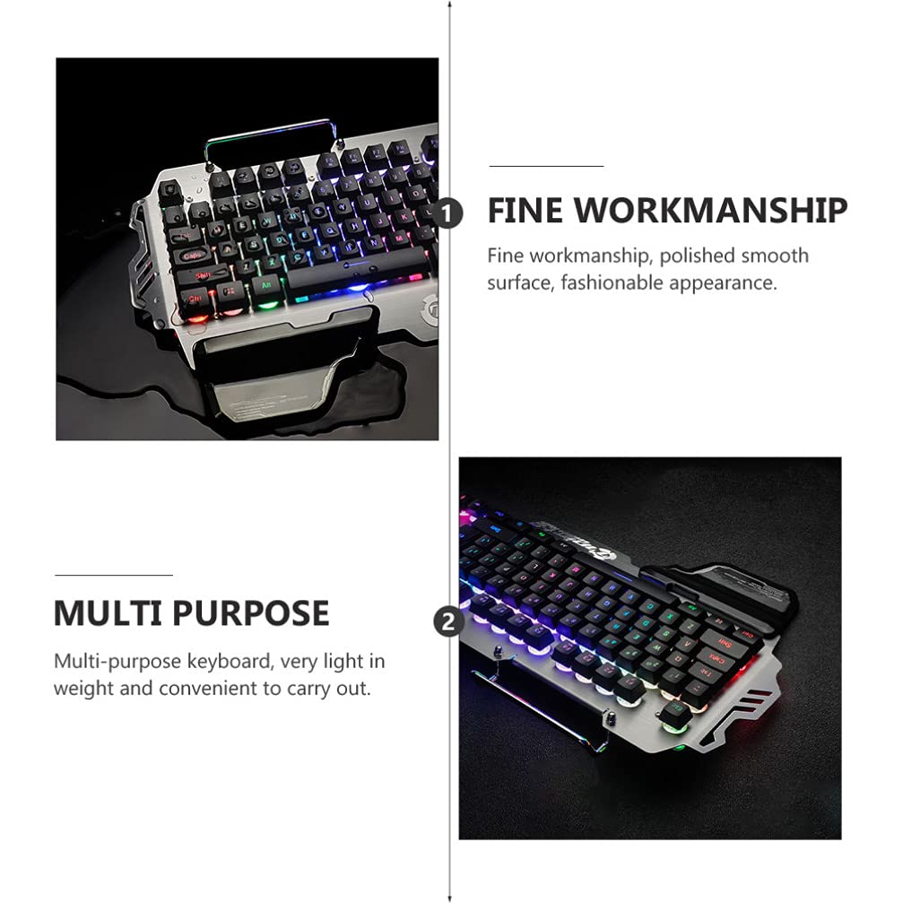 SOLUSTRE Gaming backlit keyboard wireless keyboards Laptop Keyboard keybar Laptop Accessory Notebook Keyboard desktop keyboard keybord wireless keyboard for laptop Metal Accessories abs