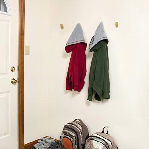 ForTomorrow WaaWee 8 Pack Wood Wall Hooks, Natural Wooden Coat Hooks with Pegs for Hanging Coats,Towels, Hats, Plants(2.32 Inch)