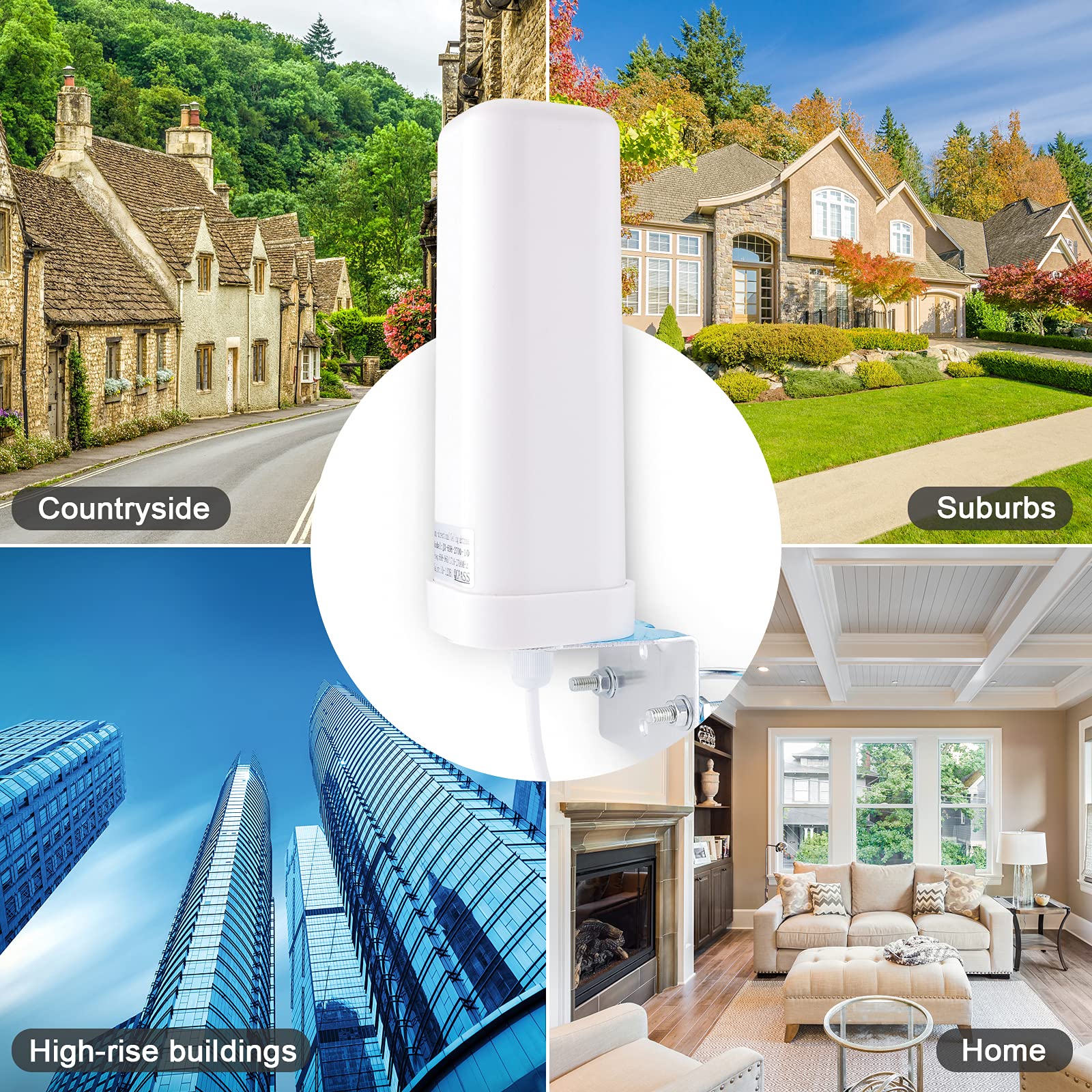 4G LTE Antenna: 4G Antennas Outdoor Dual SMA Male 3G / 4G / LTE Omni-Directional SMA Antenna for Router Mobile Hotspot Wireless Home Phone