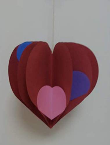 124 in a Pack- Valentine's Large Creative Cut-Out Set, 4 assortments Hearts, 5.5” Cut-Outs Classroom Décor, Valentine's Day Theme, and Craft Activities for Kids