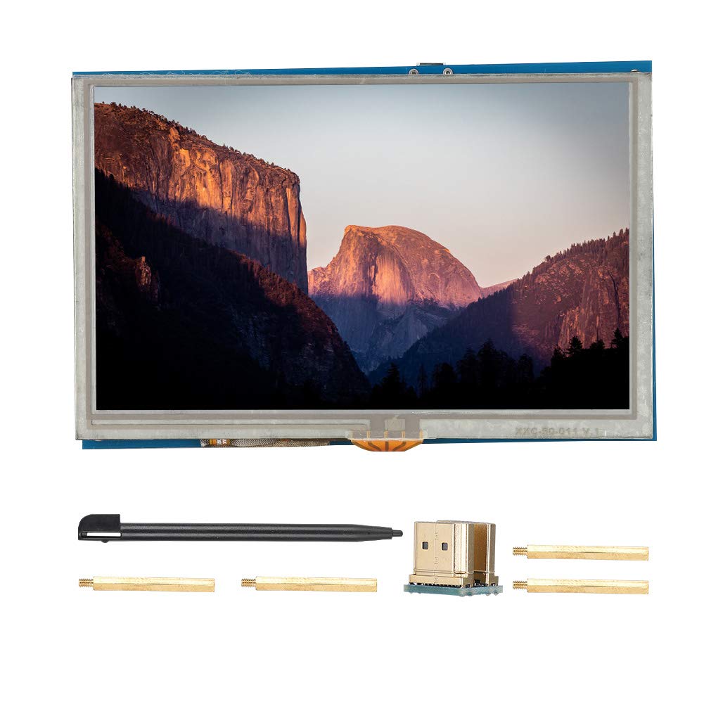 5 Inch LCD 800x480 HD Resolution HD Display for PI3 PI2/B+ Monitor,Support Standard Interface Input