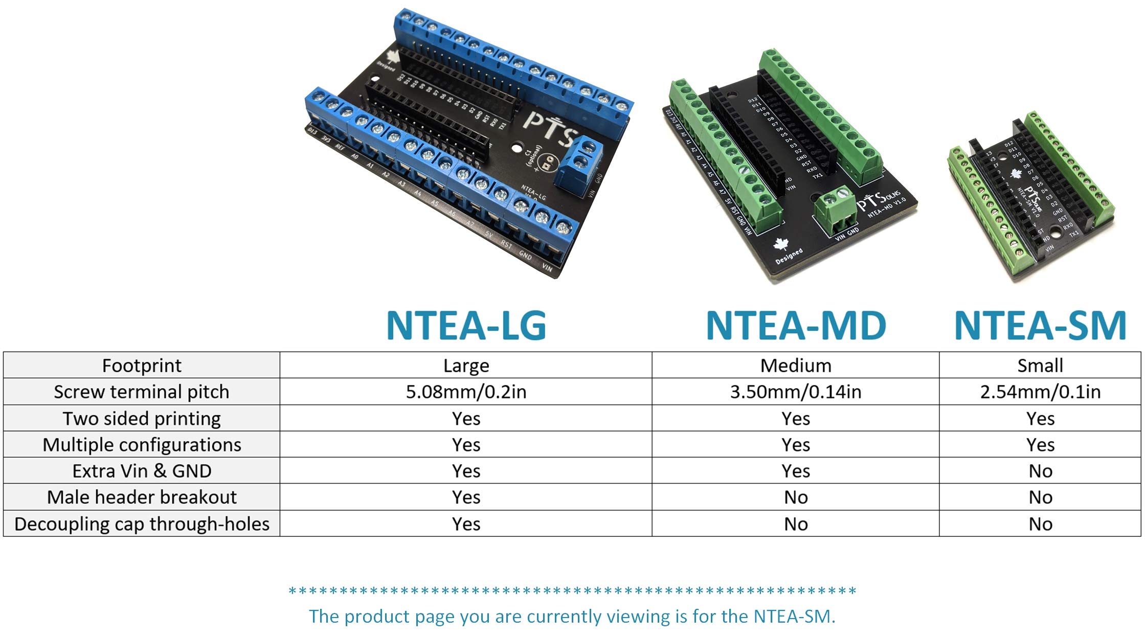PTSolns Breakout Board BoB Expansion Adapter for Microcontroller (Nano, NTEA-SM-Assembled)
