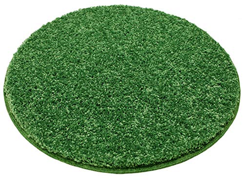 12 Rainbow Kids Crazy Carpet Circle Seats 18” Round Soft Warm Floor Mat - Cushions | Classroom, Story Time, Group Activity, Time-Out Spot Marker and Fun. Home Bedroom & Play Areas - USA Made