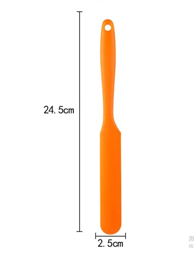 3 Pcs Non-stick Wax Spatulas Reusable Silicone Spatula Waxing Applicator Hair Removal Sticks Applicator Spatula Large Area Scraper Hard Wax Sticks for Home Salon Body Use(Green/Blue/Orange)