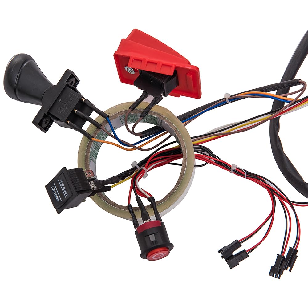 12 Volt Children Electric Car DIY Modified Wires and Switch Kit,with 2.4G Bluetooth Remote Control and Receiver,for Children Electric Ride On Car Accessories