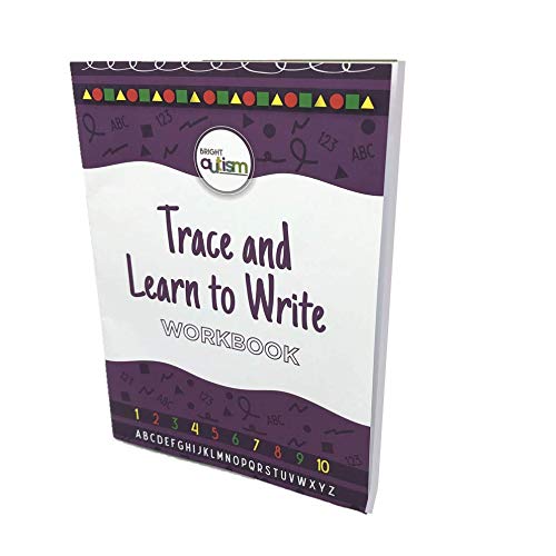 Bright Autism Trace and Learn to Write Workbook, Trace line, Shapes, Numbers and Letters workbook for Kids, Preschool Workbook, Pre-Writing, Pre-Reading