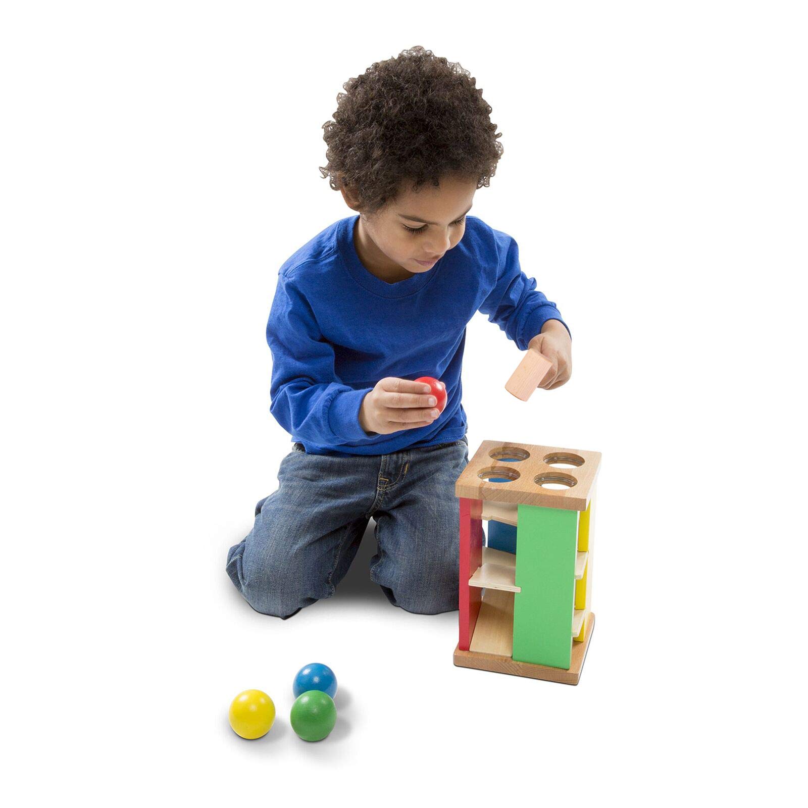 18 Pcs Mini Wooden Hammer Creative Pounding Educational Mallet for Boys and Girls
