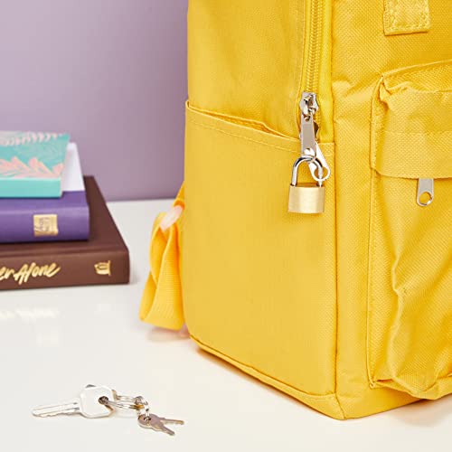 12 Pack Small Locks with Keys for Luggage, Backpacks, Bulk Mini Padlocks for Locker, Suitcase, Jewelry Box, Gym Bags (1.2 x 0.7 in)