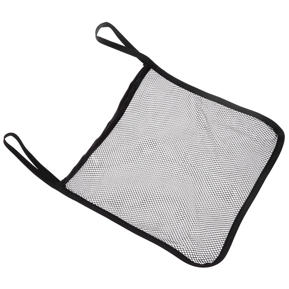 4Pcs Baby Stroller Bag,Oxford Hanging Mesh Stroller Bags Net Organizer 11.8"x12.5"(Black)