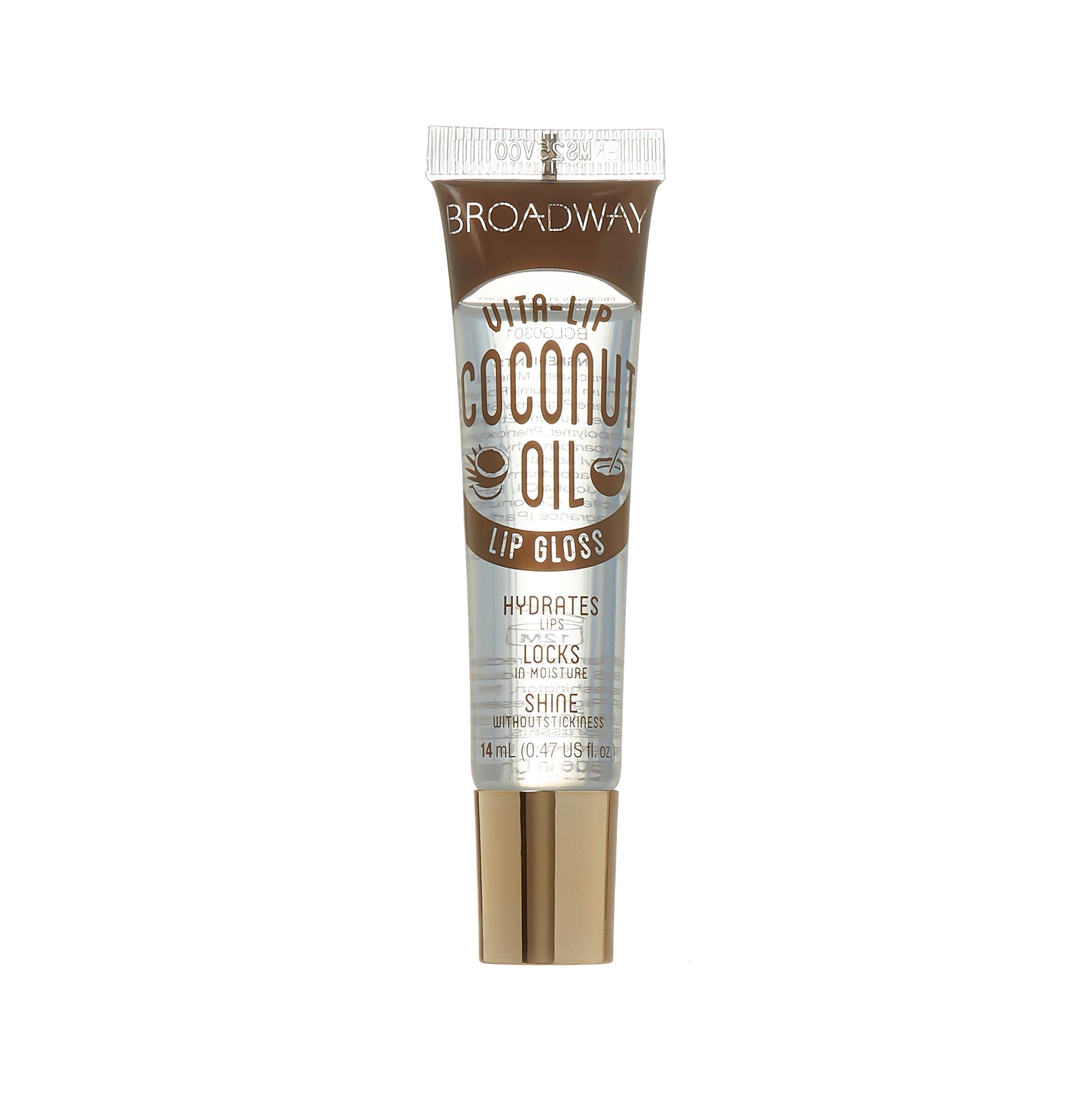 Broadway Vita-Lip Clear Lip Gloss 0.47oz/14ml (3PCS - Mint & Coconut & Rosehip Oil) (4 PCS SET)