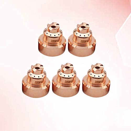 5PCS Air Plasma Cutter Nozzles Tips Electrode Cap Cutting Consumables for Cutting Torch