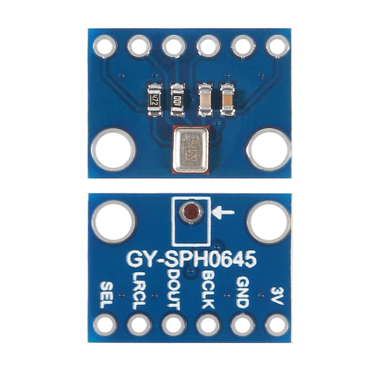 AITRIP 2PCS SPH0645 I2S MEMS Microphone Breakout Module SPH0645LM4H Microphone Module 1.6-3.6V for Arduino Raspberry Pi