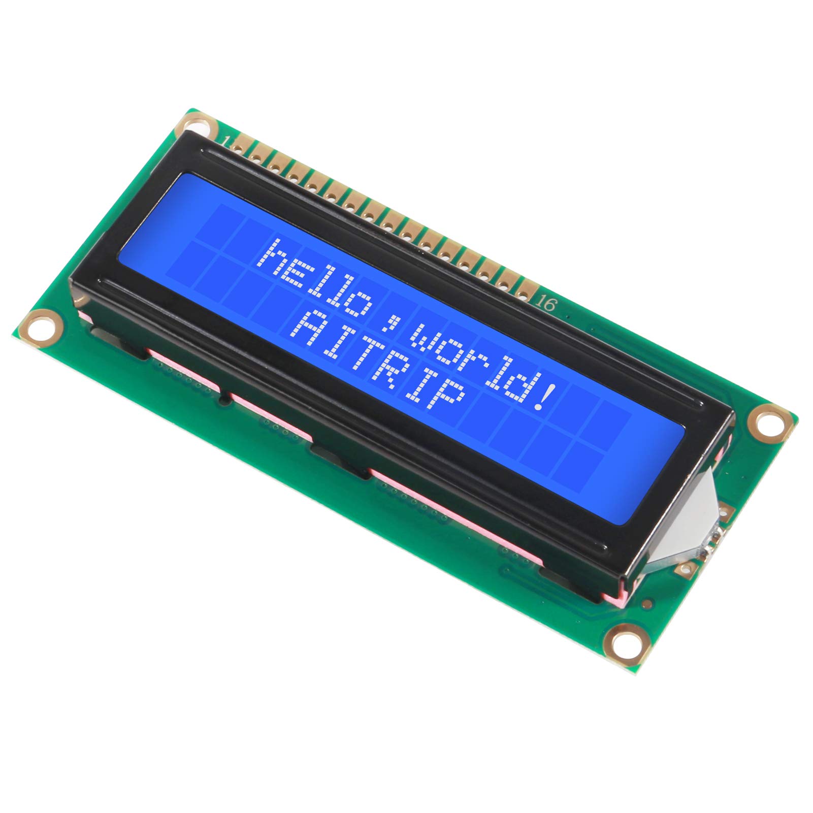 AITRIP 3 Set IIC/I2C/TWI LCD 1602 16x2 Serial Interface Adapter Module Blue Backlight for Arduino UNO R3 MEGA2560 (Blue)