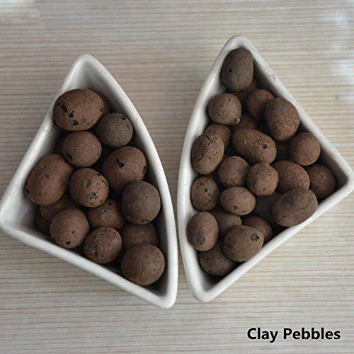 4L(2.75LBS) Expanded Clay Pebbles Hydroponic Gardening Leca Clay Grow Media for Orchids,Aquaponics, Aquarium Fish Tank Substrate,8-14mm