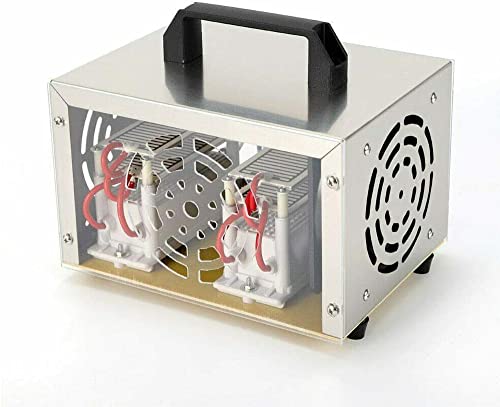 20000mg/h 0zone Generator with Timer 10A 30-60W 20g Machine with Stainless Steel Case For Fruit Meat and Home (Ships from The US)