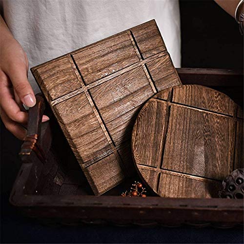 3 Pack 11 Inch Large Wood Trivet for Hot Dishes Pots and Pans Farmhouse Kitchen Trivet Wooden Rustic Bamboo Trivets Decorative Countertops Stove Trivets