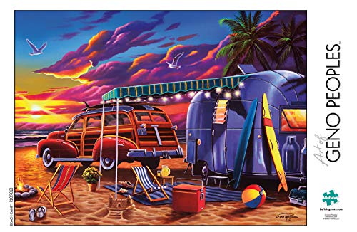 Buffalo Games - Geno Peoples - Beach Camp - 1000 Piece Jigsaw Puzzle