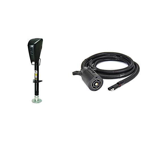 Lippert Components Power Stance⢠Tongue Jack with Optional 2-Way to 7-Way powering System for RVs