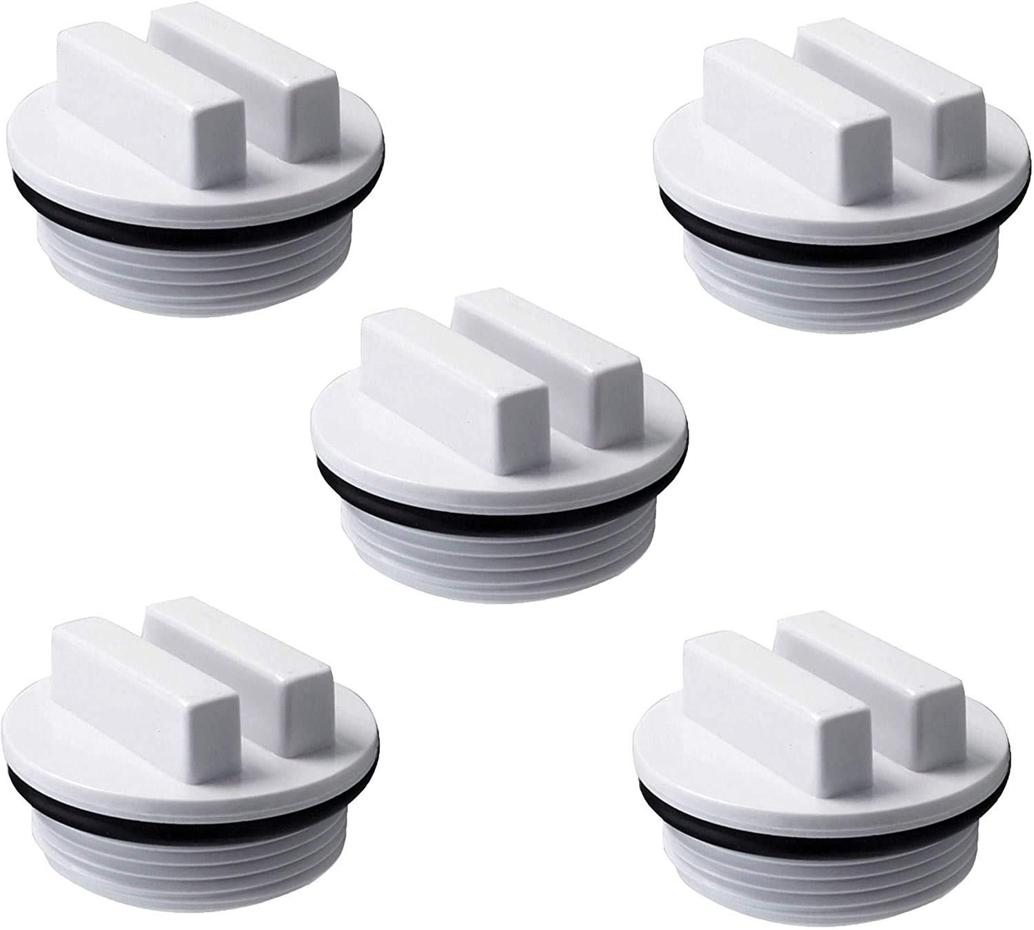 1.5" Threaded Pool Spa Return Winterizing Plug, Filter Drain Plug SP1022C with O-Ring for Most Hayward Pentair Pool Filters(5PCS)