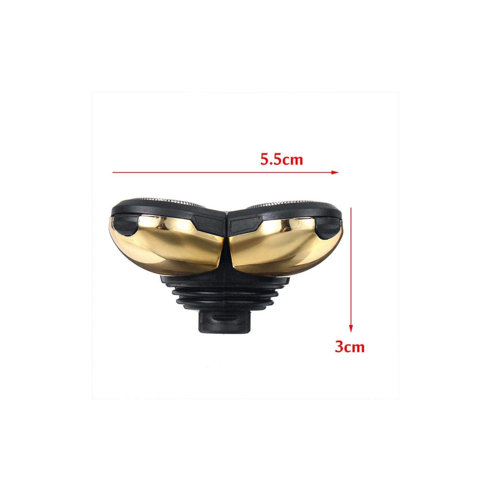 5 Head Shaver Head, Replacement Shaving Head for Shaver, Easy to Install Electric Shaver Head, 4D Rotary Cutting Head Double Ring Blade, Universal for 5 Head Shavers.