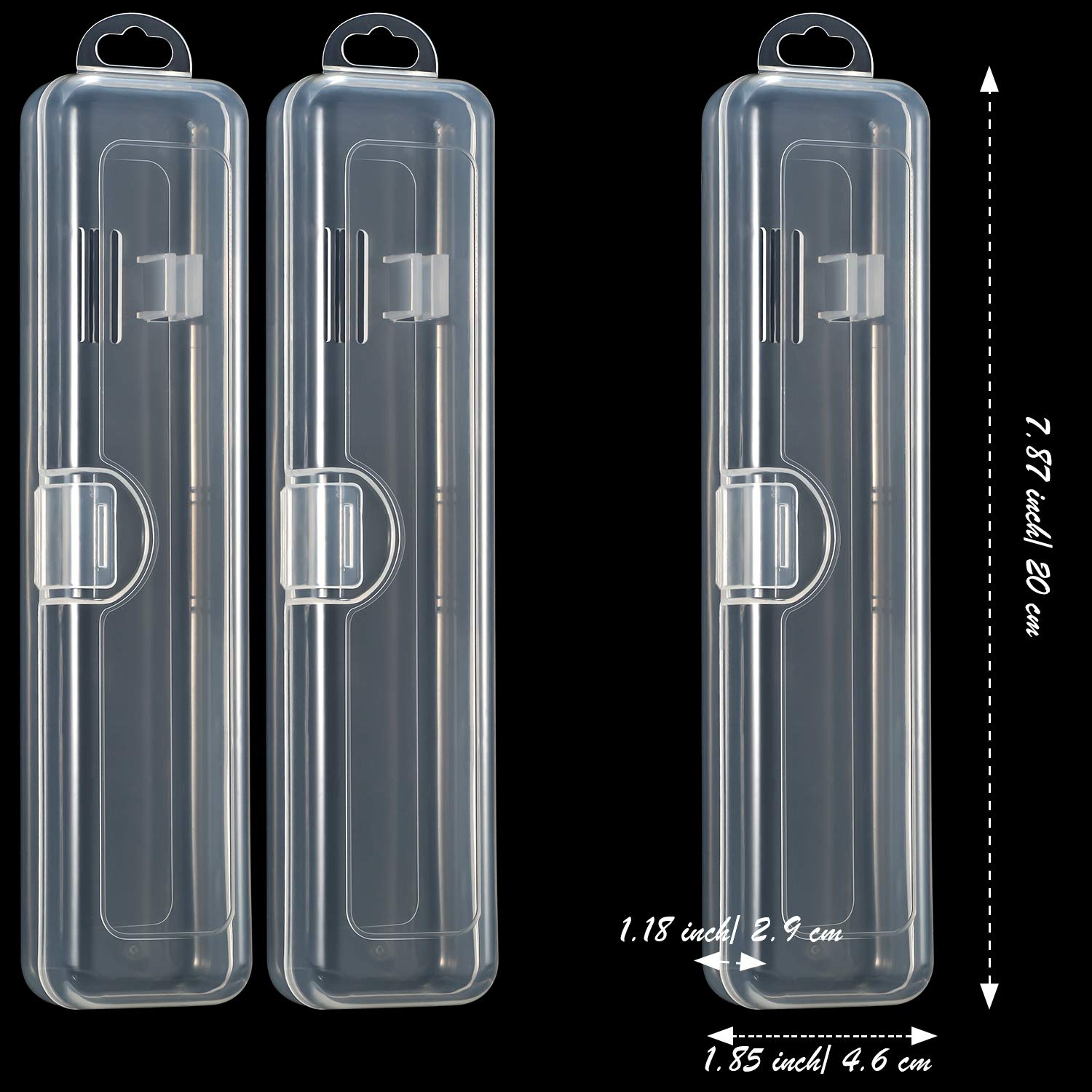 4 Pieces Travel Toothbrush Case Holder, Portable Toothbrush Storage, Hard Plastic Dust-proof Toothbrush Container Toothpaste Case Cover Protector for Travel Use