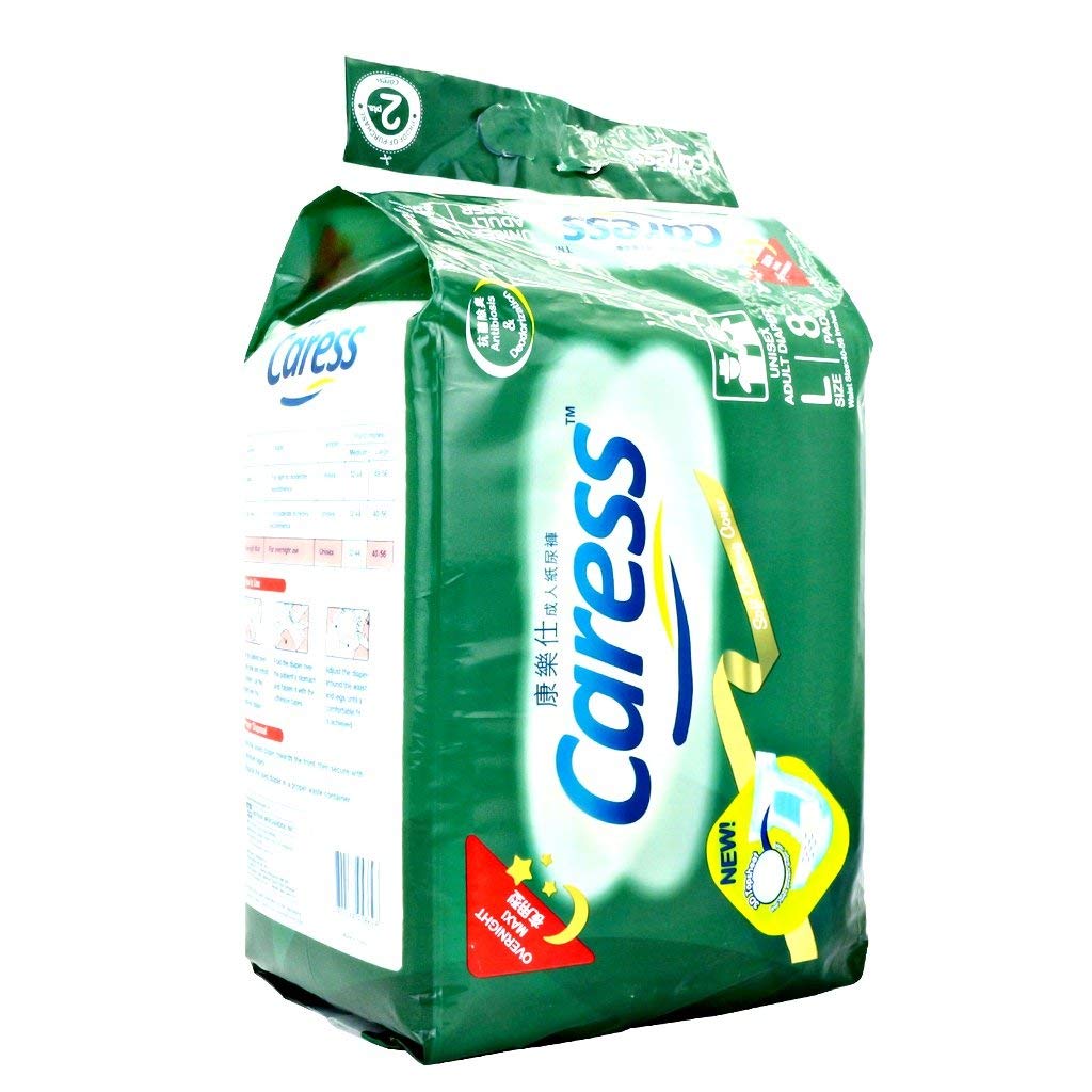 3 x Adult Diaper Premium Overnight Size L Caress + 3 x Adult Diaper Premium Basic Diaper L Caress