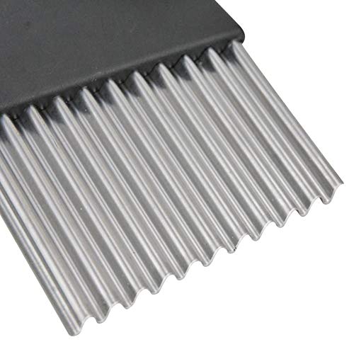 Upgrade Large Crinkle Cut Tool, Sturdy Slicing Helper Stainless Steel Crinkle Cutter, Fruit And Vegetable Wavy Chopper Tool, Safe Durable Potato Onion Cutter French Fry Cutter, Kitchen Tools