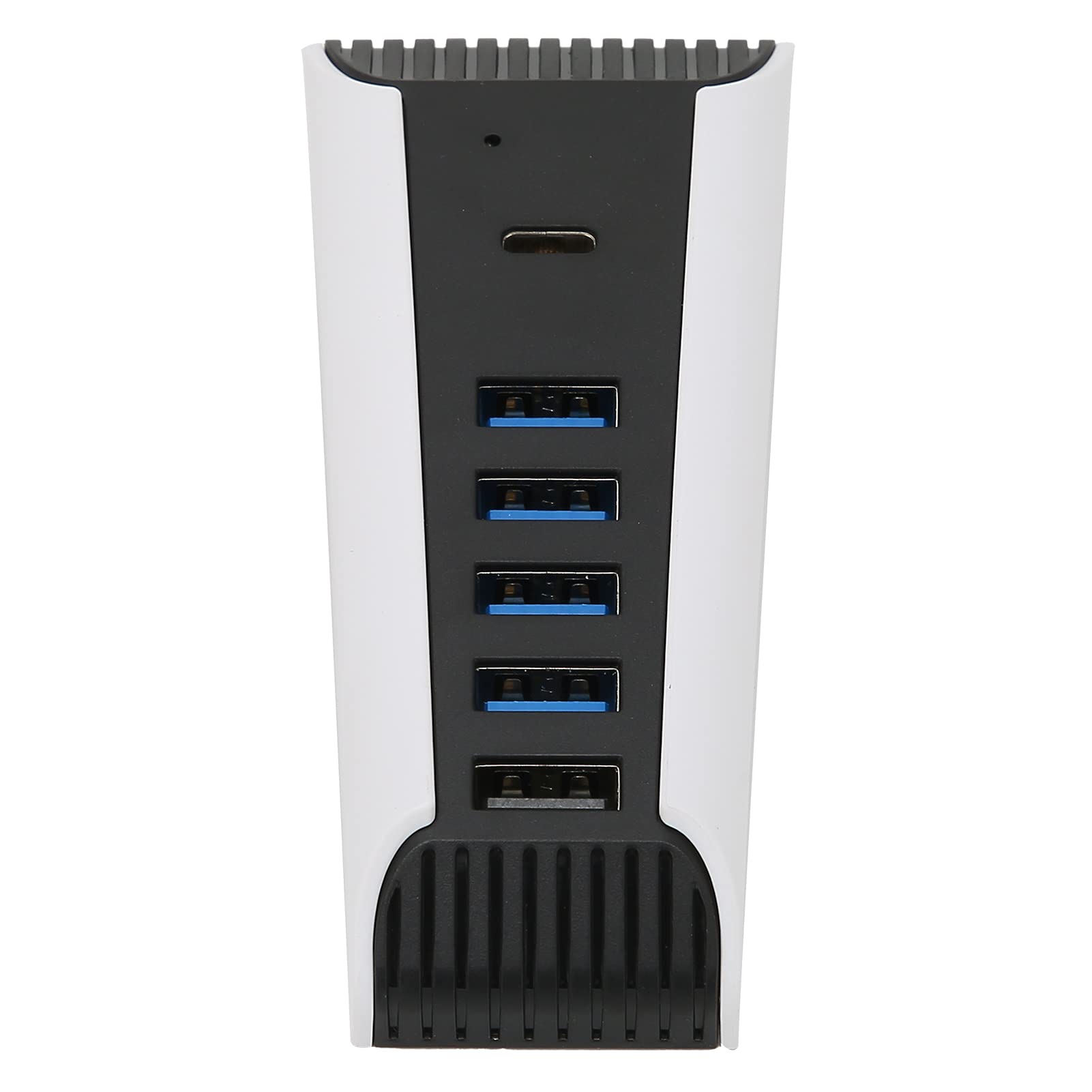 5 in 1 USB Hub High‑Speed Expansion Adapter with USB3.0 Type‑C Ports for Console,with Stable ,1 x USB + 1 x Type‑C (Male) to 5 x USB + 1 x Type‑C (Female)