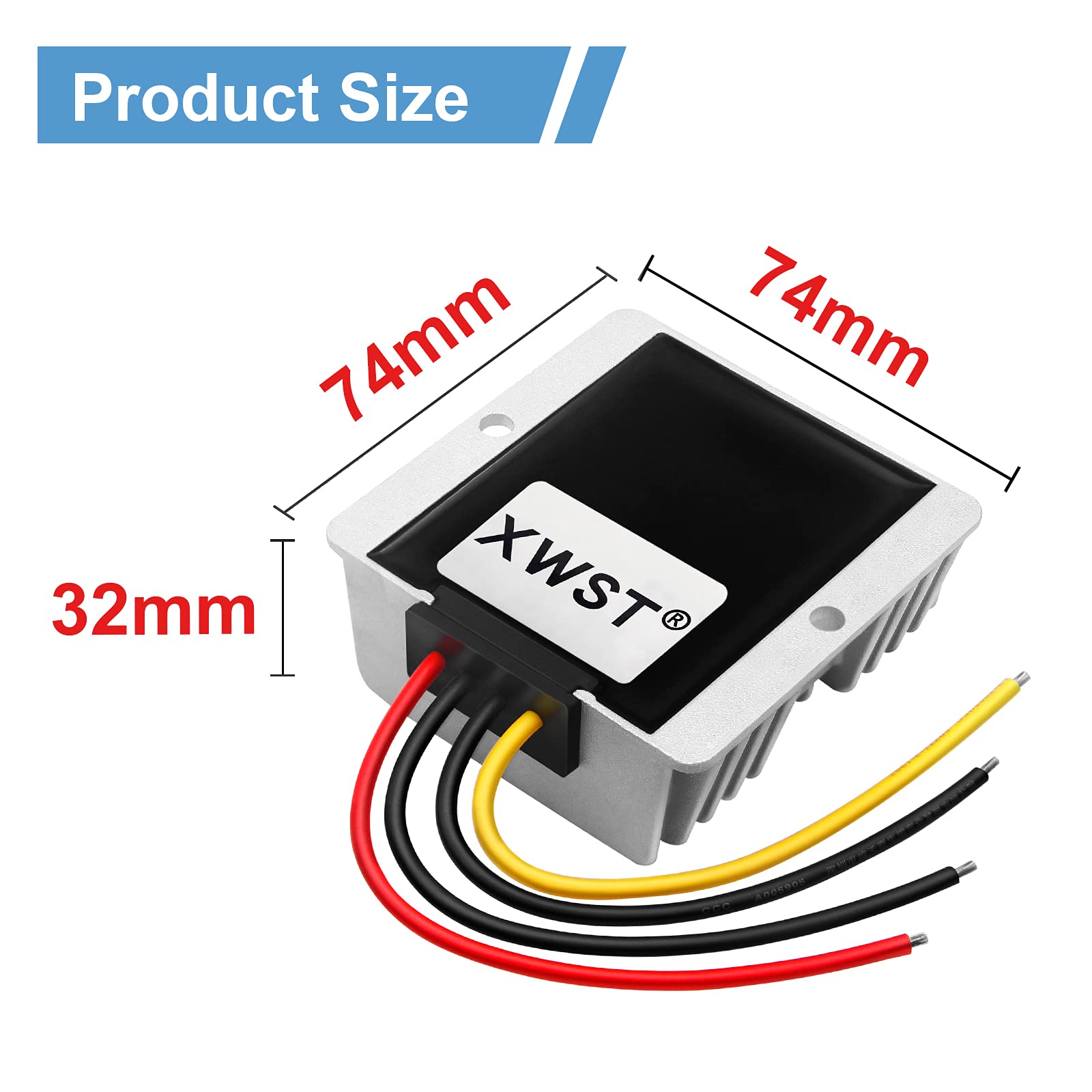 DC 36V 48V Step Down to 24V 15A 360W Converter Voltage Reducer, Waterproof DC/DC Buck Transformer Power Supply