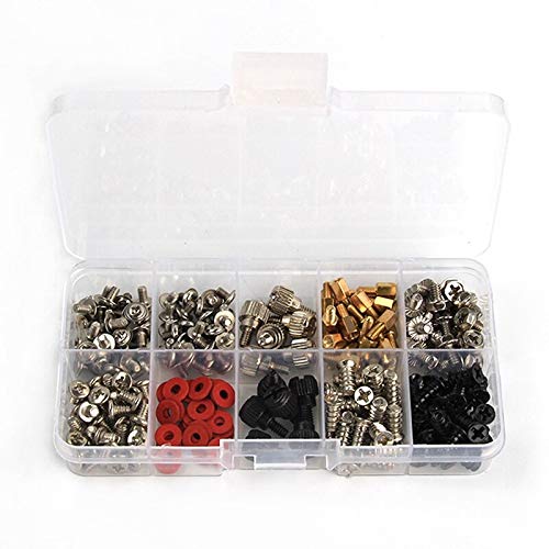 228pcs for Computer PC Screw Assortment Kit Set for Motherboard Mounting Hardware Screws Repair Tool Hard Disk for Computer with Box SCRW-194285