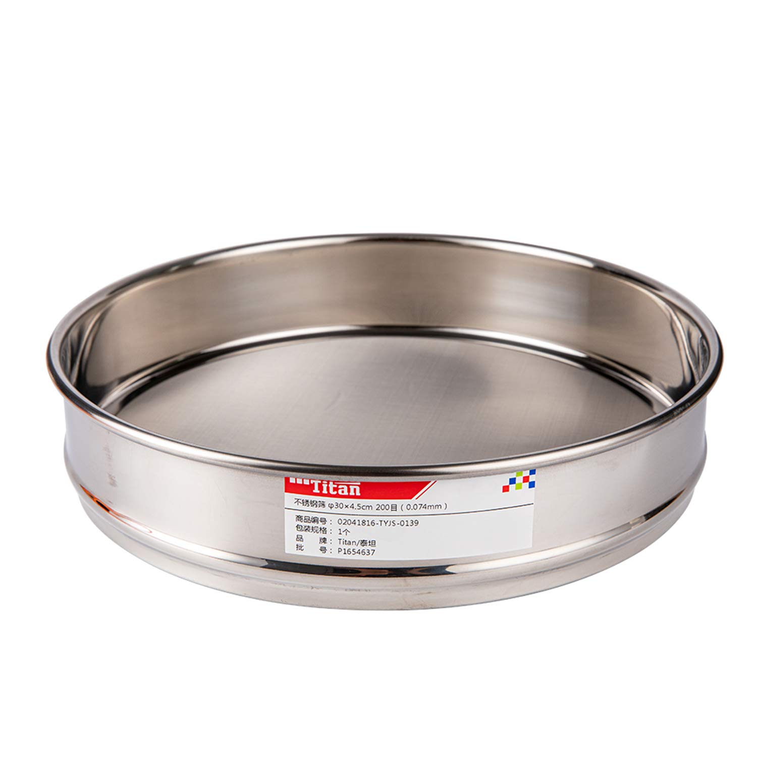 Adamas-Beta φ30×4.5cm 300Mesh 304 Stainless Lab Sieves Economy Test Sieve 304 Stainless Steel Wire Cloth(0.05mm)