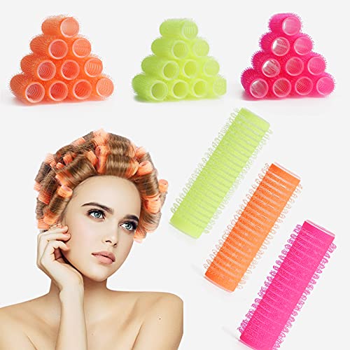 36 PCS Small Size Hair Roller-Self Grip Hair Curler Mini Sized Hairdressing Tools, Salon Curly Style for Short Hair, Pack of 36 Small 0.6 Inch (Multi-color)