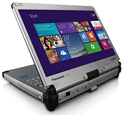 Panasonic Laptop Convertible Tablet CF-C2, Intel i5 4th Gen, 1.90GHz, 12.5 HD Touchscreen, 12GB, 240GB SSD, Webcam, WiFi, Bluetooth, Windows 10 Pro Upgraded (Renewed)