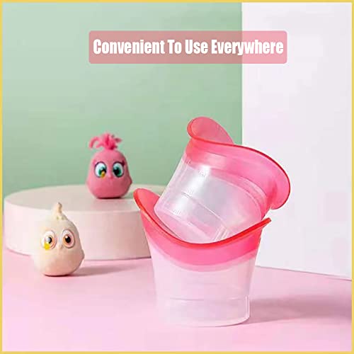 Eye Wash Cup,Eye Wash Bath Kit – 2pcs Silicone Eye Care Tired Eyestrain Makeup Dust Effective Eye Cleaner Treatment with Storage Container